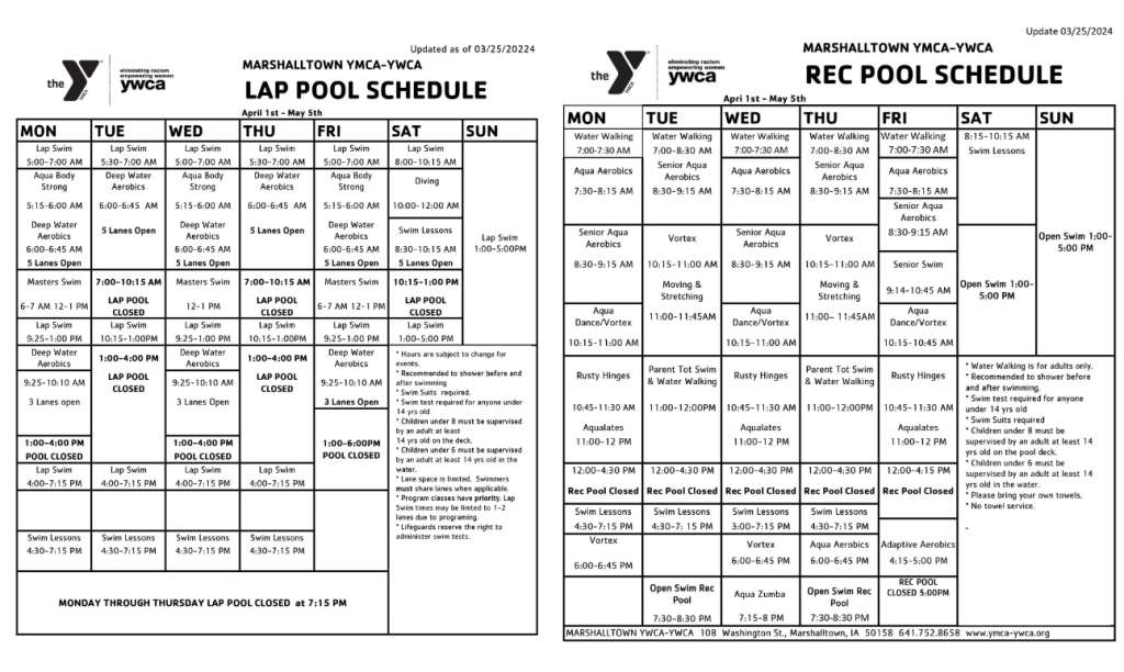 Marshalltown YMCA-YWCA – Building Better Communities